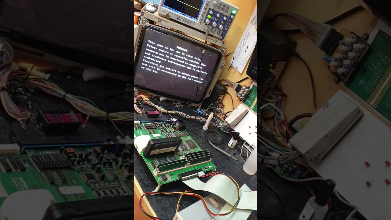 Street Fighter 3 third strike cps3 pcb jamma - YouTube