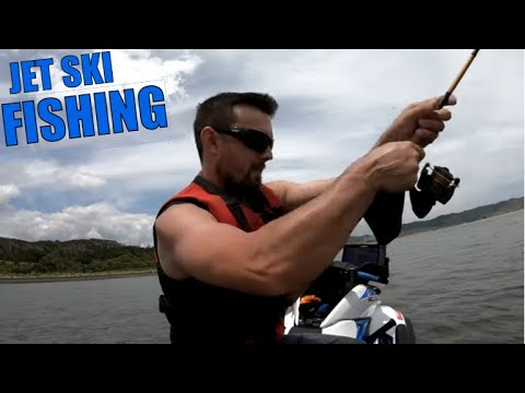 Exploring the shallows fishing from a jet ski - YouTube