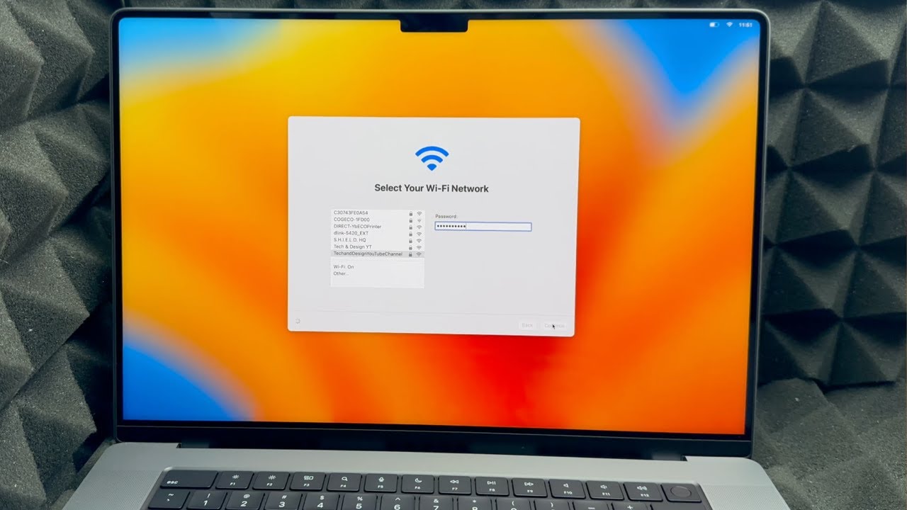 How to Select Your Wi-Fi Network when setting up MacBook Pro M2 for the ...