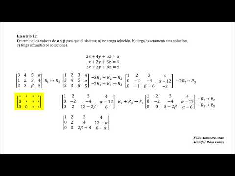 Condiciones para que un sistema sea inconsistente, consistente ...
