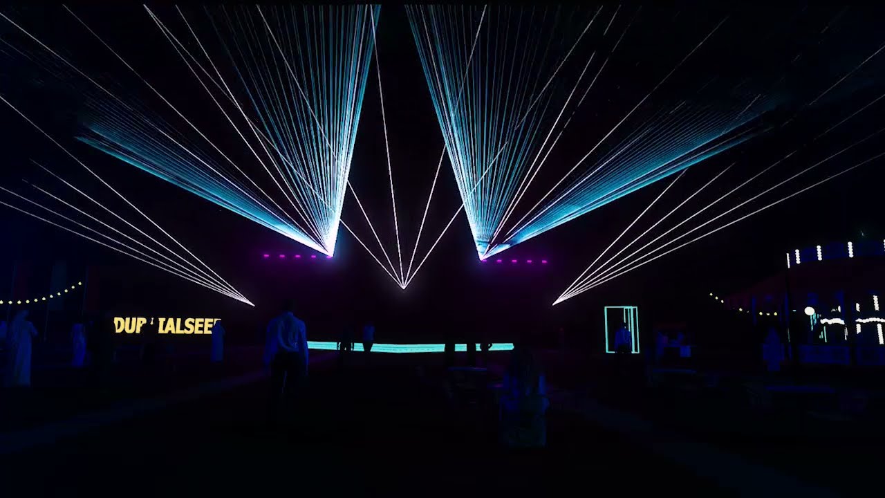 Laser show 3D - YouTube