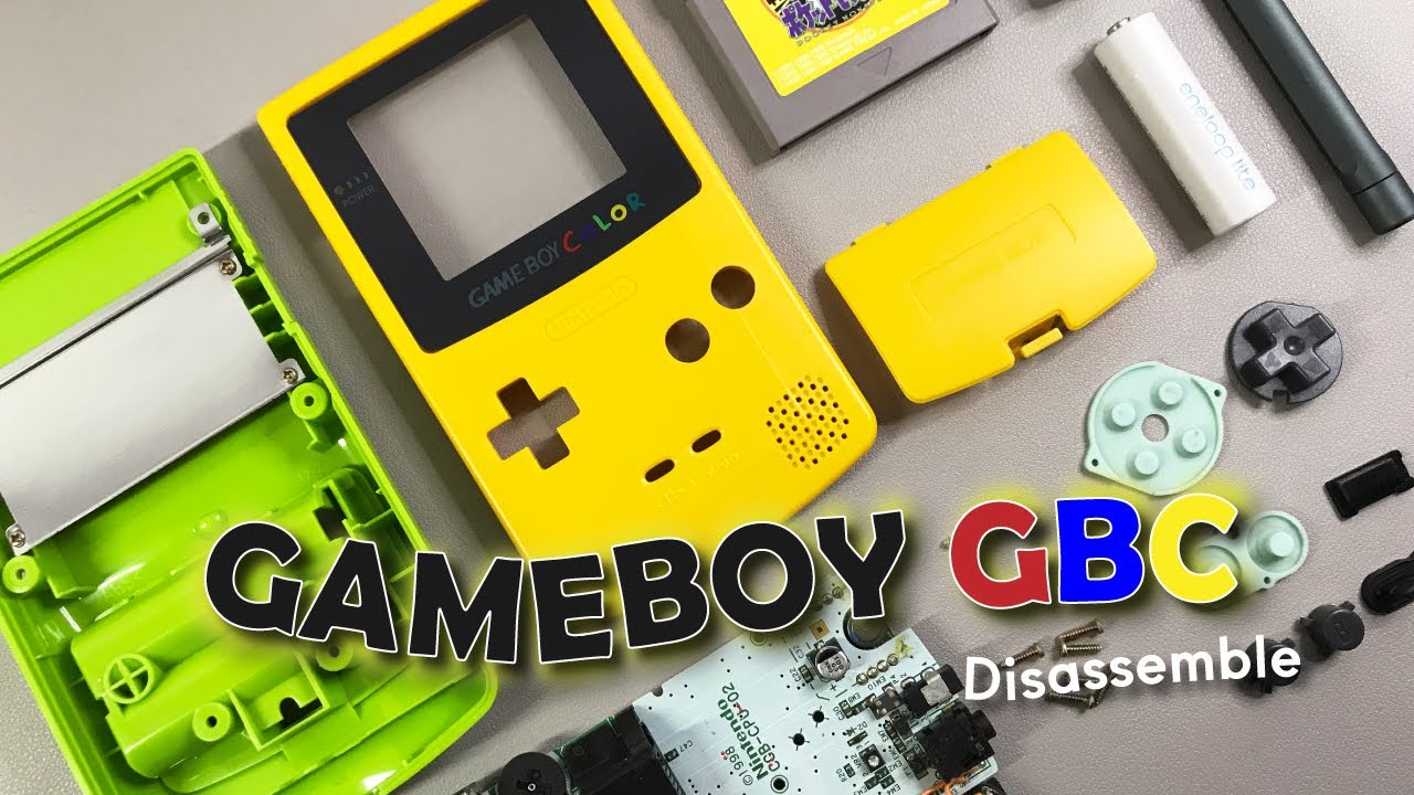 닌텐도 게임보이 컬러 분해하기 (Nintendo Gameboy GBC Disassemble) - YouTube