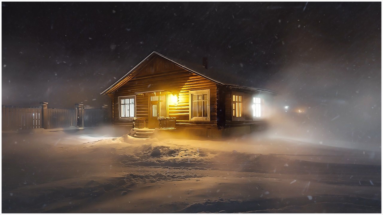 Arctic Snow Squalls & Blustering Winter Noises┇Clattering Snowstorm ...