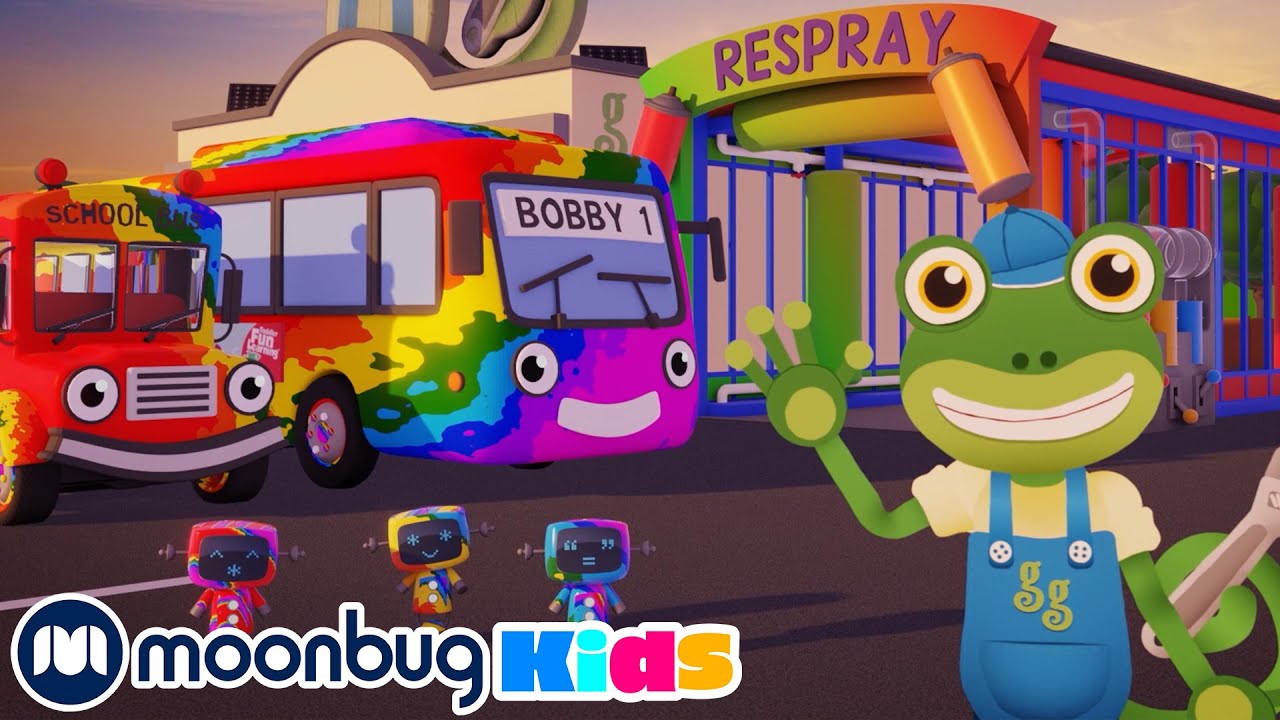 Gecko And The Rainbow Buses | Gecko | Gecko's Garage - Trucks For ...
