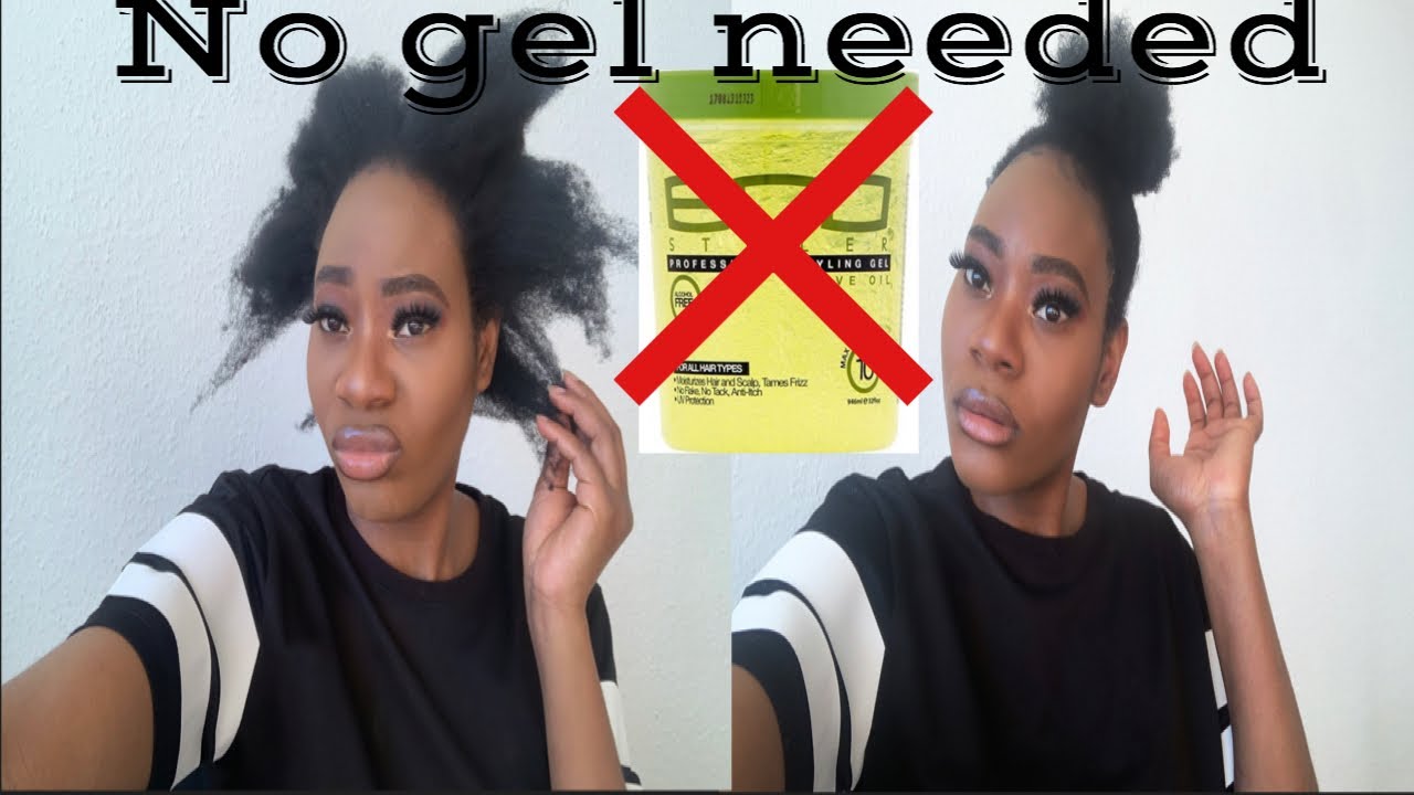 HIGH PUFF TUTORIAL ON NATURAL HAIR! NO GEL NEEDED - YouTube