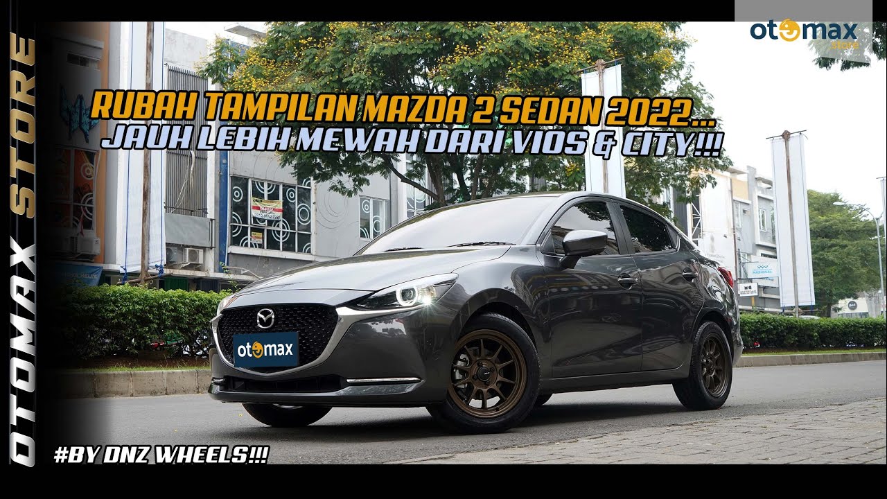 Mazda 2 Sedan 2022, Modifikasi Pakai Velg DNZ Type-01 Original R16 By ...