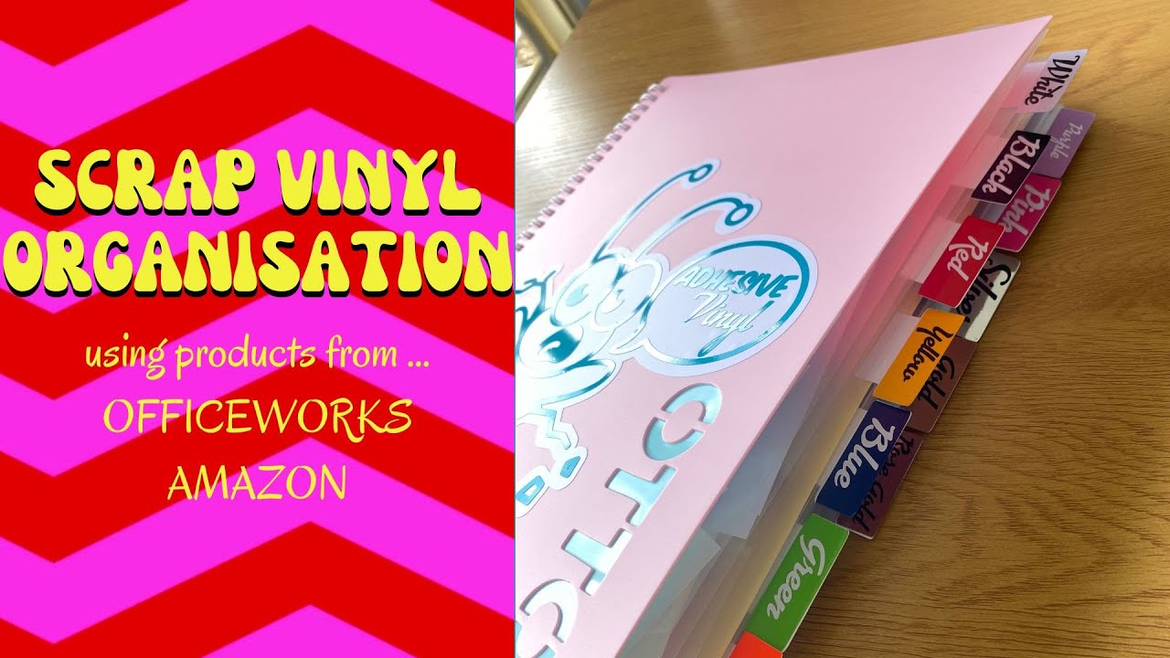 🗂️⭐🤓 Organise your scrap vinyl using a display folder and your Cricut ...