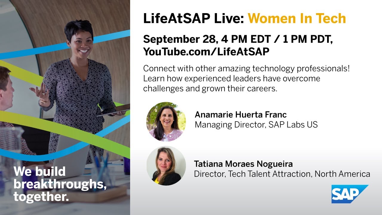 LifeAtSAP Live: Women In Tech | Sept. 28, 2022 - YouTube