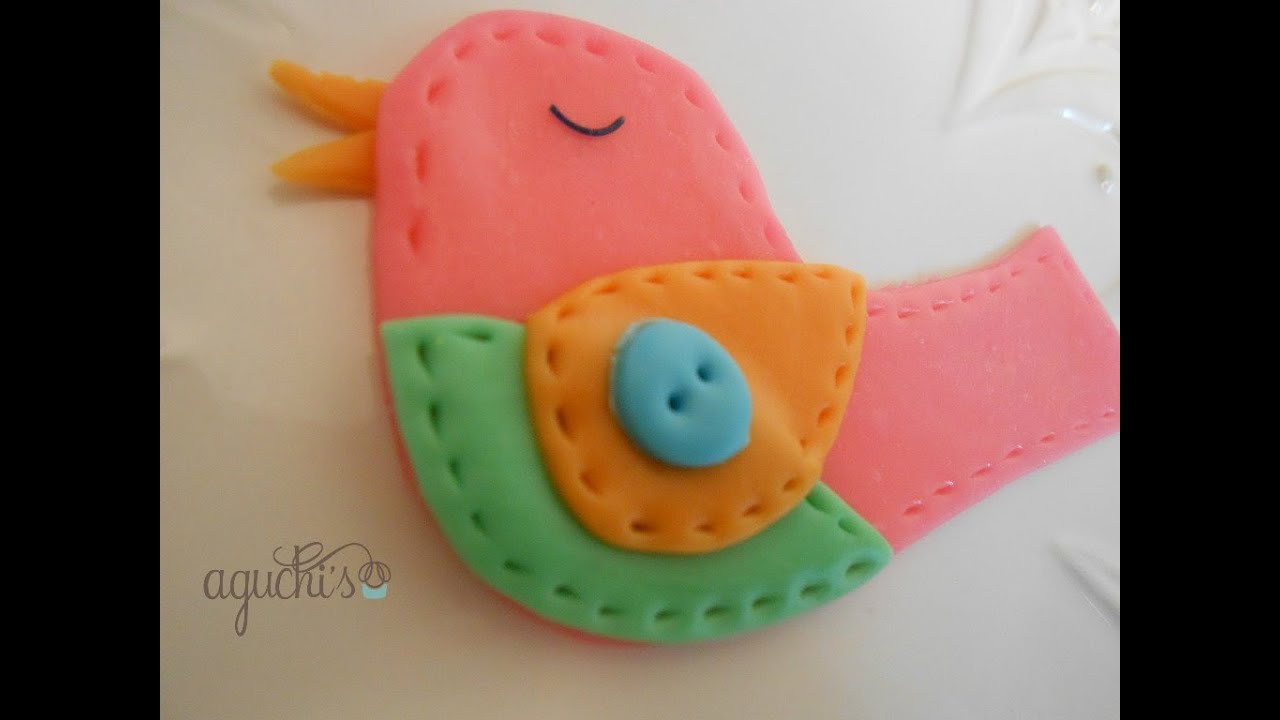HACER PAJARITOS CON FONDANT- HOW TO MAKE FONDANT BIRDS - YouTube