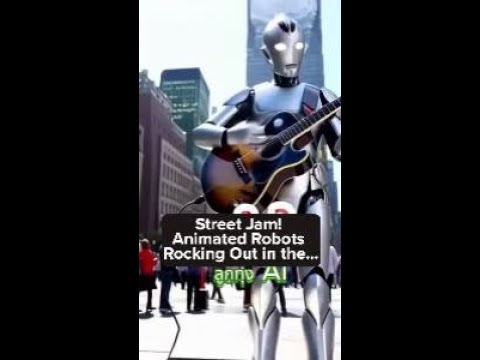 Street Jam! Animated Robots Rocking Out in the City! #music #cover # ...