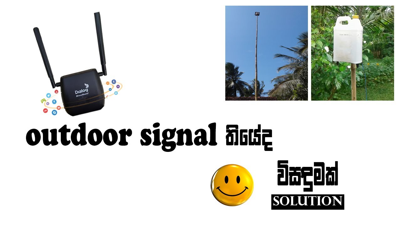 dialog router antenna | Diy wifi antena | dialog outdor unit - YouTube