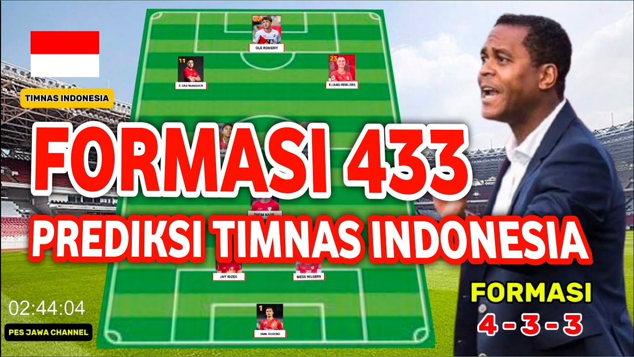 TIMNAS INDONESIA FORMASI 433 BERSAMA PATRICK KLUIVERT - YouTube