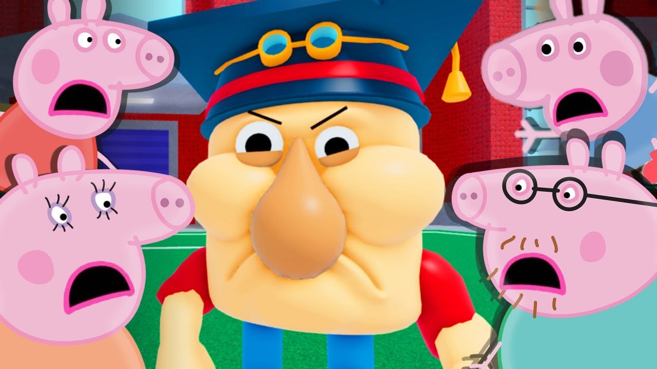Peppa Pig ESCAPA ÉPICA DE LA ESCUELA en Roblox - YouTube