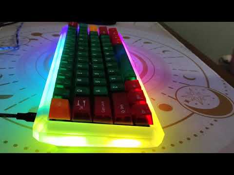 Gateron Yellow KS-3 Lubed & Filmed Typing/Sound Test (Polycarbonate Case & Plate)