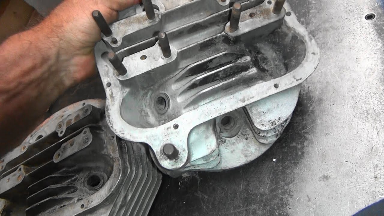 see the crap i buy on ebay #2 rare 1955 6 bolt panhead rear head ...