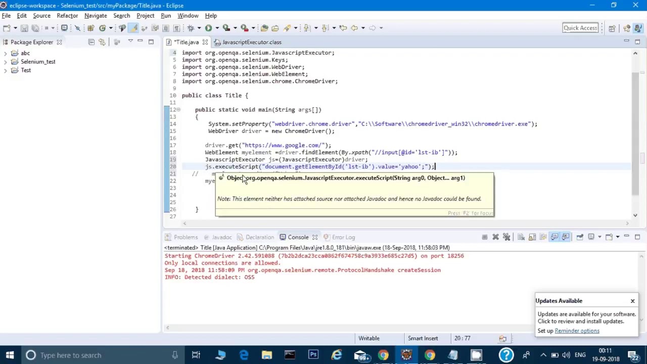 Using JavaScript In Selenium YouTube Using JavaScript In Selenium YouTube