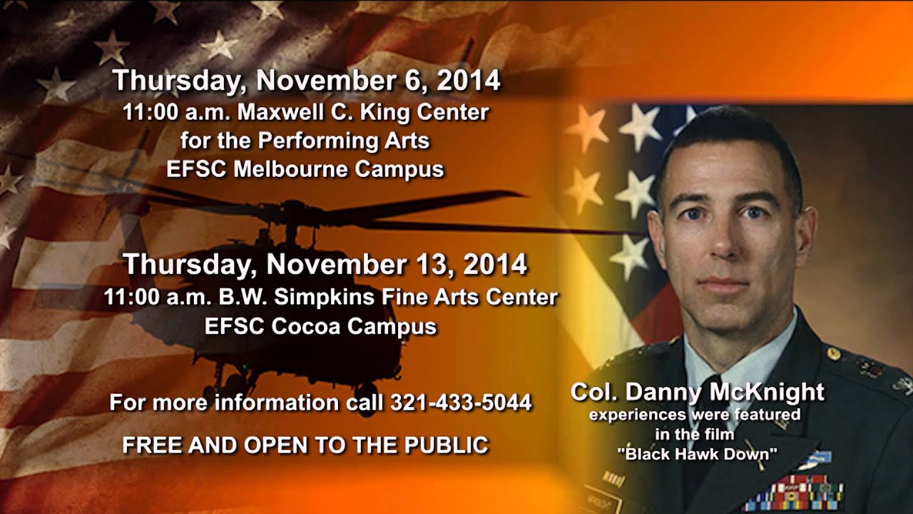 B.W. Simpkins Lecture Series - Col. Danny McKinght - YouTube