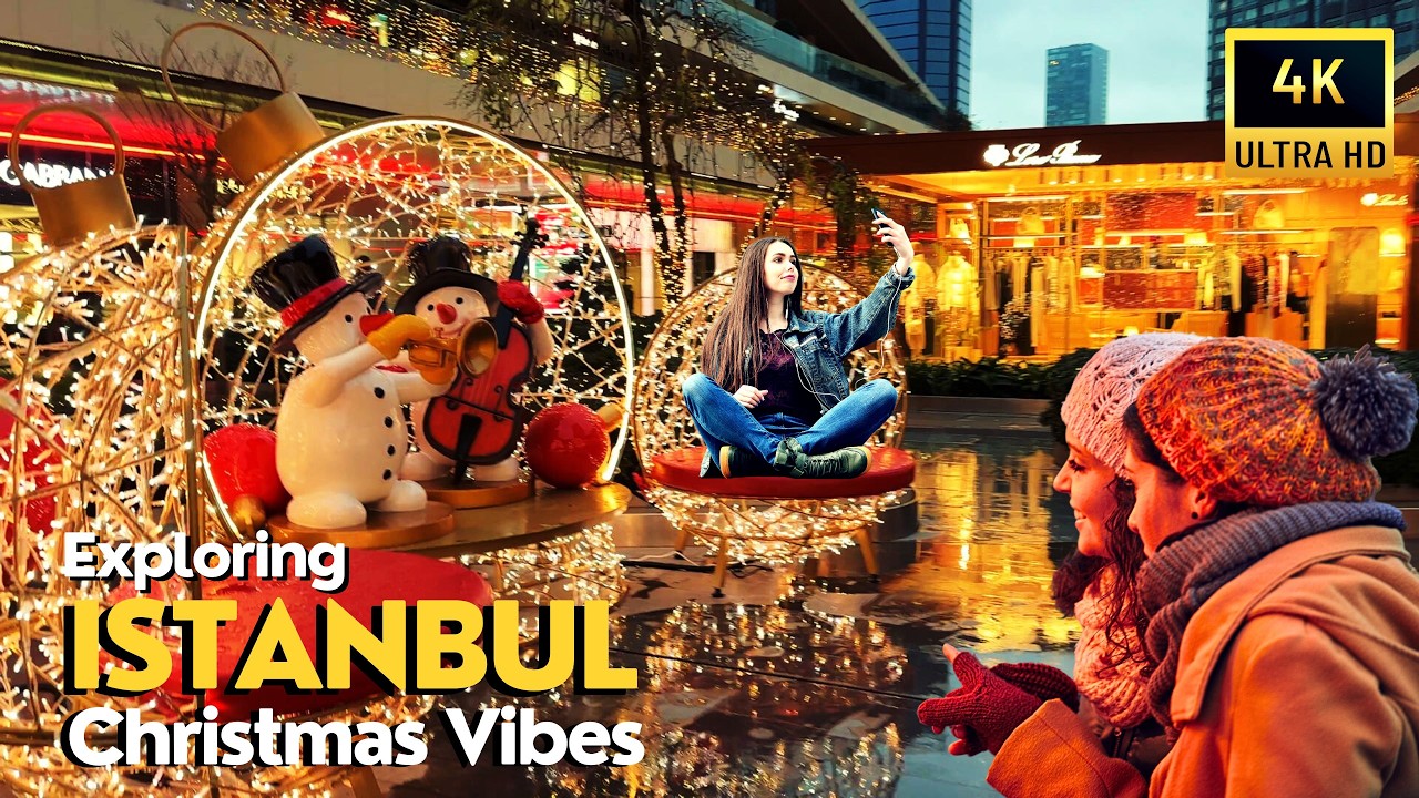 4K Walking Tour Istanbul Christmas Market 2024 Zorlu Center | Luxury ...