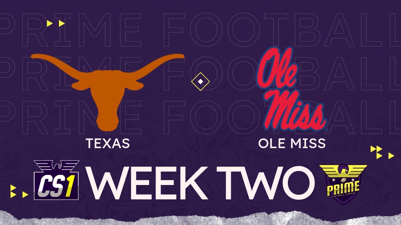 PFL College Series 1: Texas vs Ole Miss Week 2 | Madden 22 - YouTube
