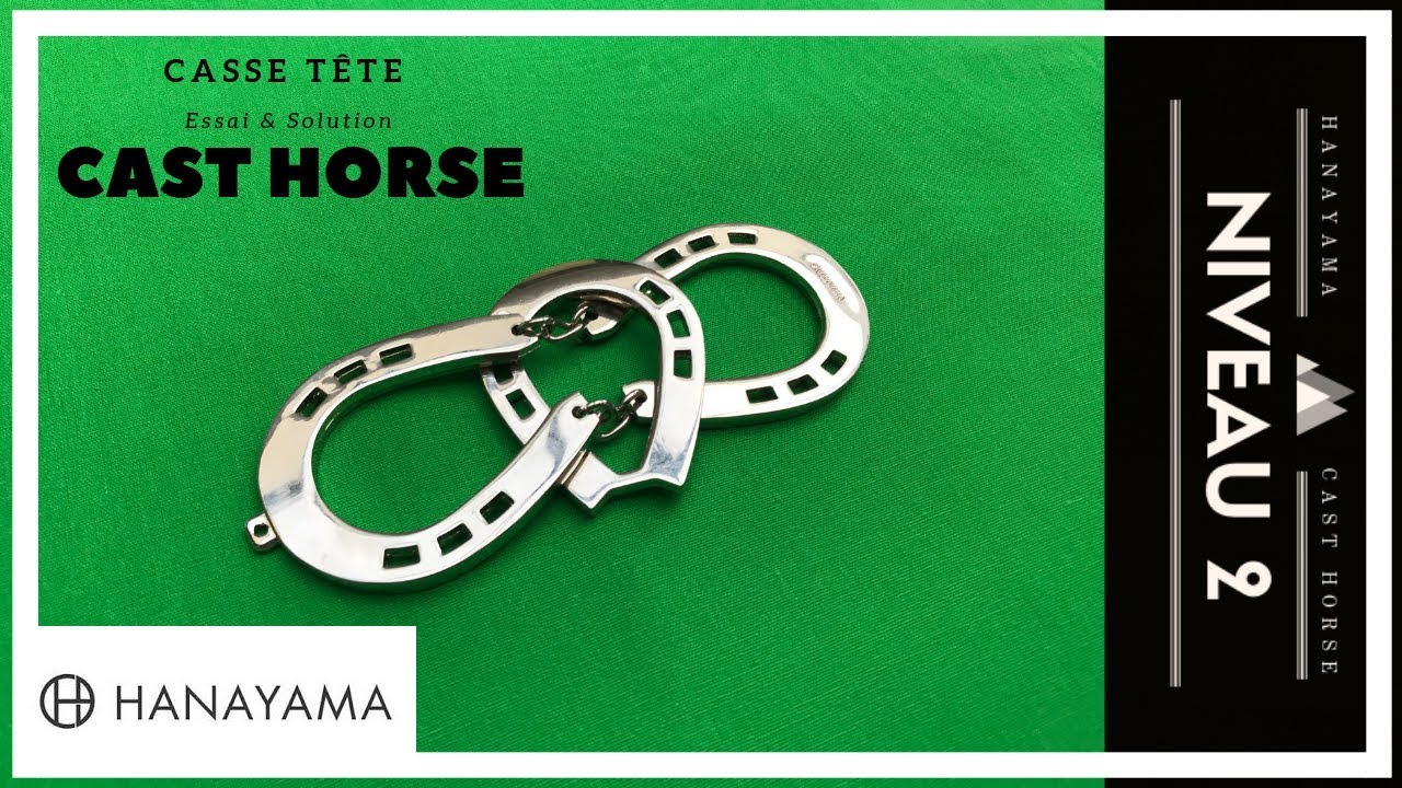 Solution du casse tete Hanayama Cast Horse - Fer à cheval - YouTube