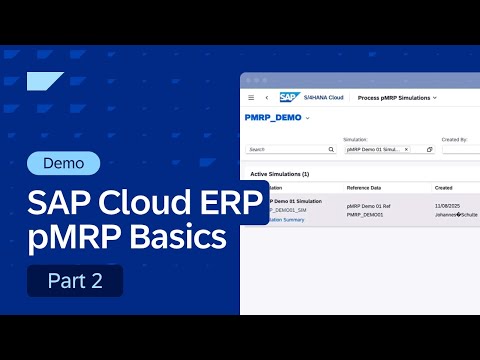SAP Cloud ERP pMRP Basics (Part 2) | Demo