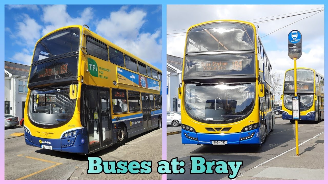 Buses at: Bray (Go-Ahead & Dublin Bus) - YouTube