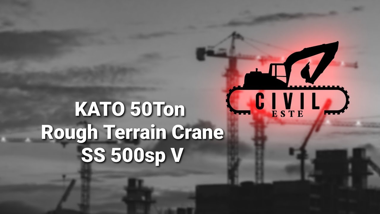 KATO 50Ton Rough Terrain Crane SS 500sp V - YouTube