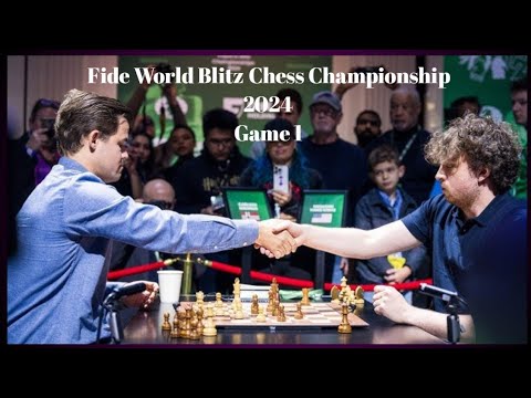 Magnus C vs Hans Moke Niemann || Fide World Blitz Chess Championship || Game 1 #chess # ...