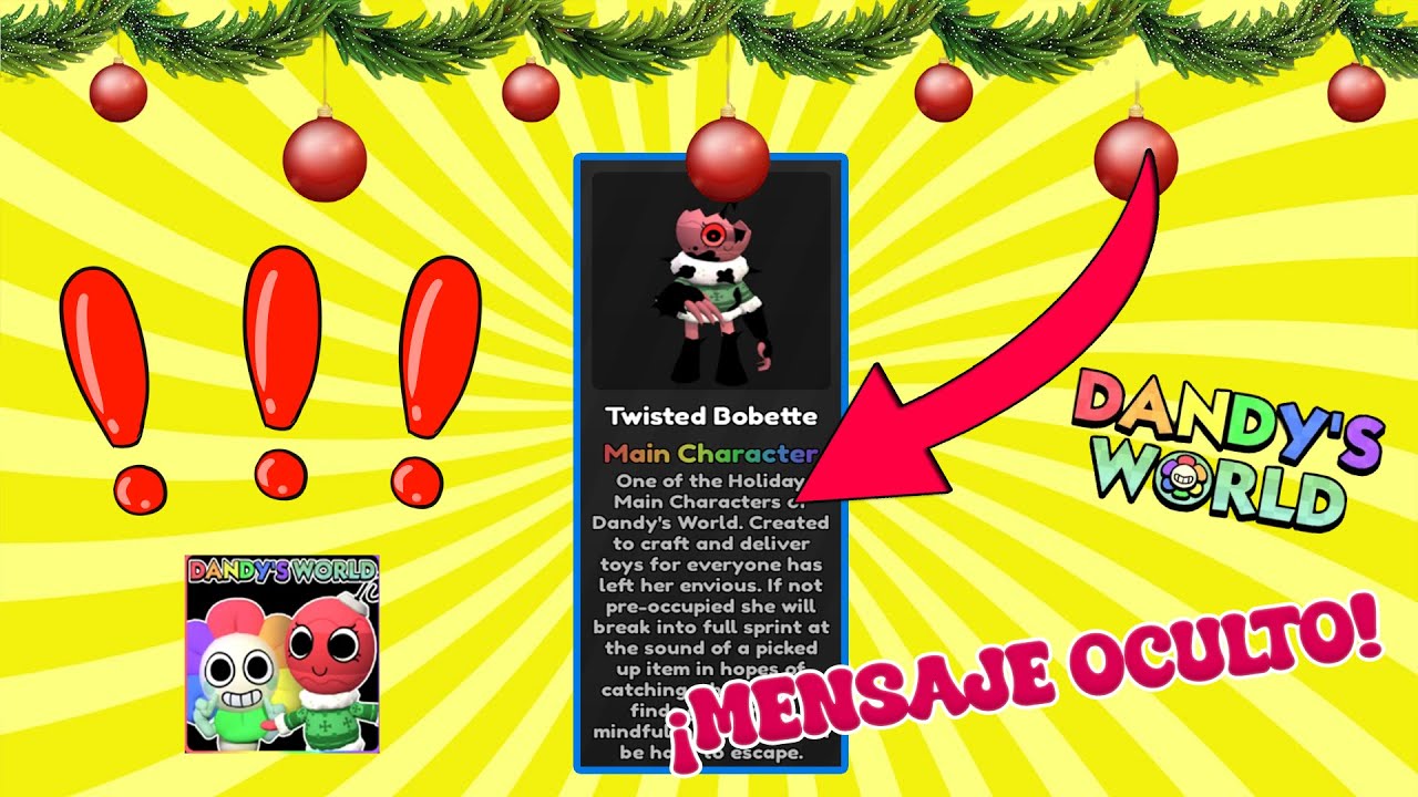 NUEVOS MAIN CHARACTER EN EL PRÓXIMO EVENTO DE DANDY'S WORLD ¡MENSAJE ...