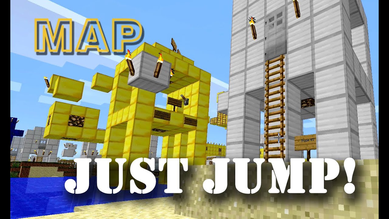 Minecraft Just Jump Map Game Play - YouTube