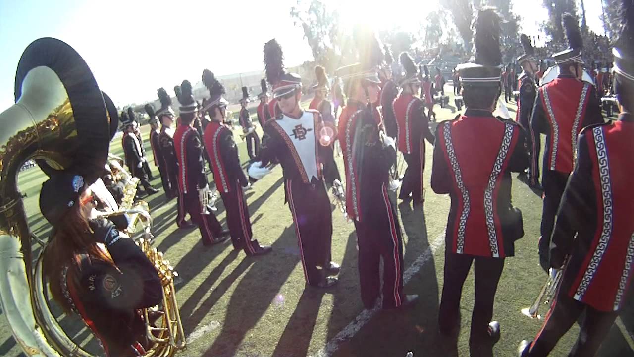 2011 SDSU Marching Aztecs GoPro shakocam at Poway Invitational ...