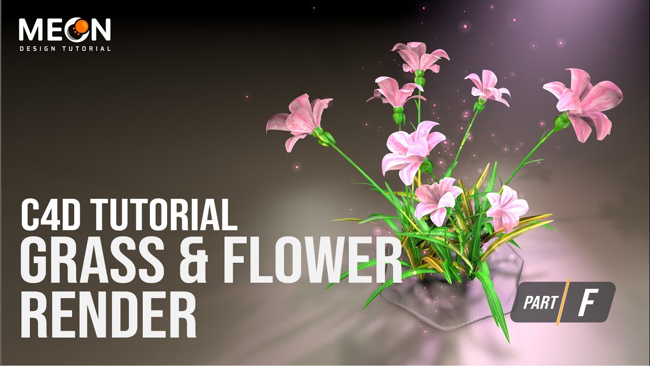 Cinema 4D Tutorial Grass & Flower Modeling Final - YouTube