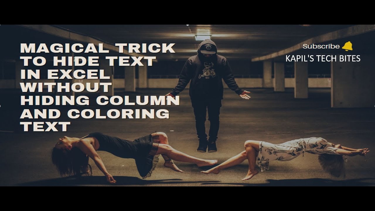 Magical Trick To Hide Text In Excel TechbitesbyKapil YouTube Magical Trick To Hide Text In Excel TechbitesbyKapil YouTube