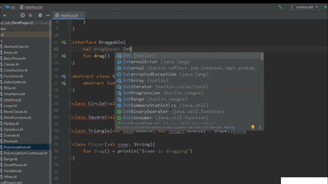 23-Kotlin Interface Tutorial - YouTube