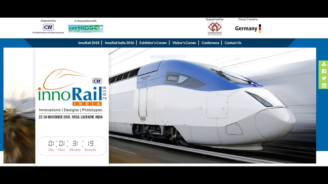 INNORAIL 2018 RDSO LUCKNOW INDIA..22-24 NOVEMBER|| maximum watched ...