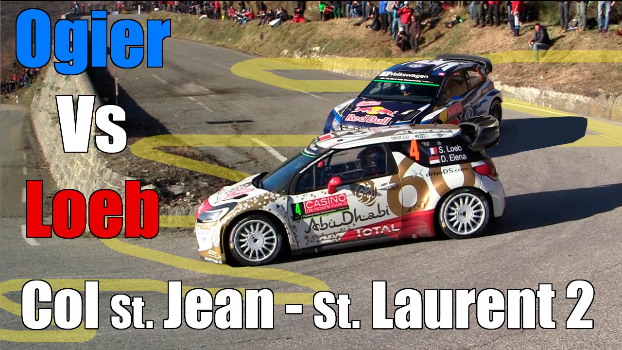 OGIER VS LOEB SS15 Col St Jean - St. Laurent - YouTube
