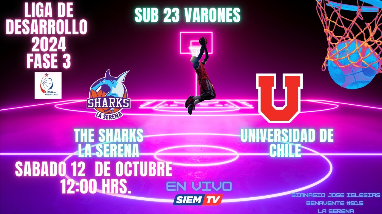 THE SHARKS VS UNIVERSIDAD DE CHILE- SUB 23 - LIGA DE DESARROLLO - YouTube