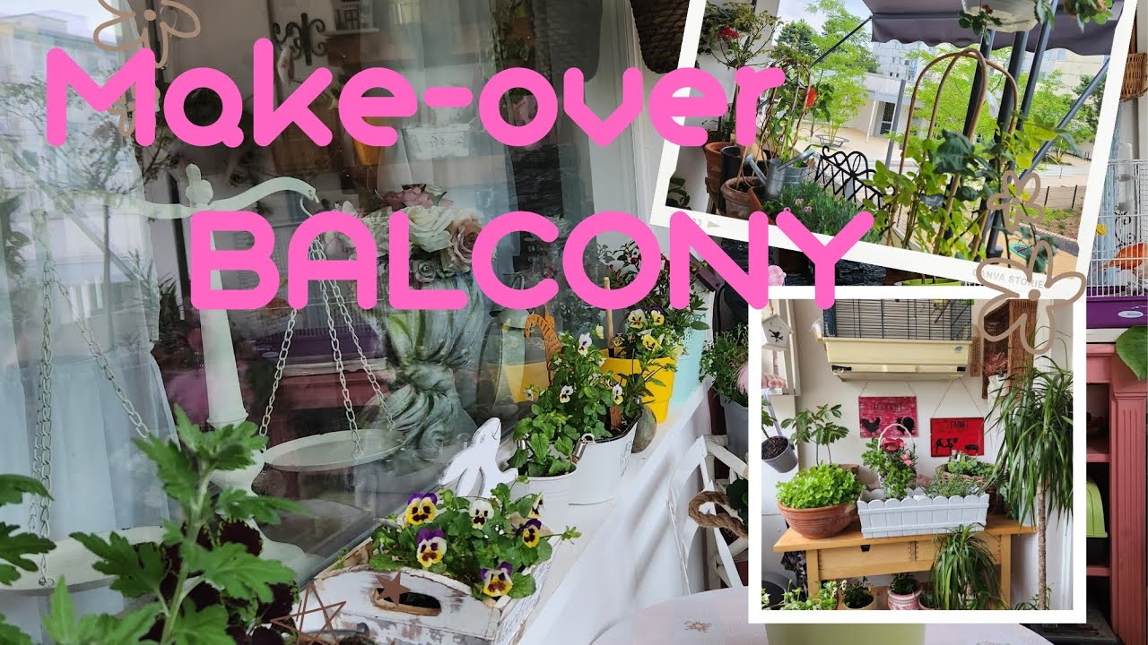 🥀Make-Over Balcony🌺Σας δείχνω το παραδεισένιο μου μπαλκόνι🌺Καινούριο ...