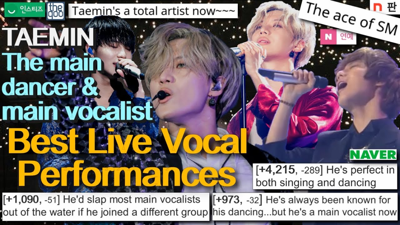 TAEMIN vocal talent - The Ace, Main Dancer and Main Vocalist • Best ...