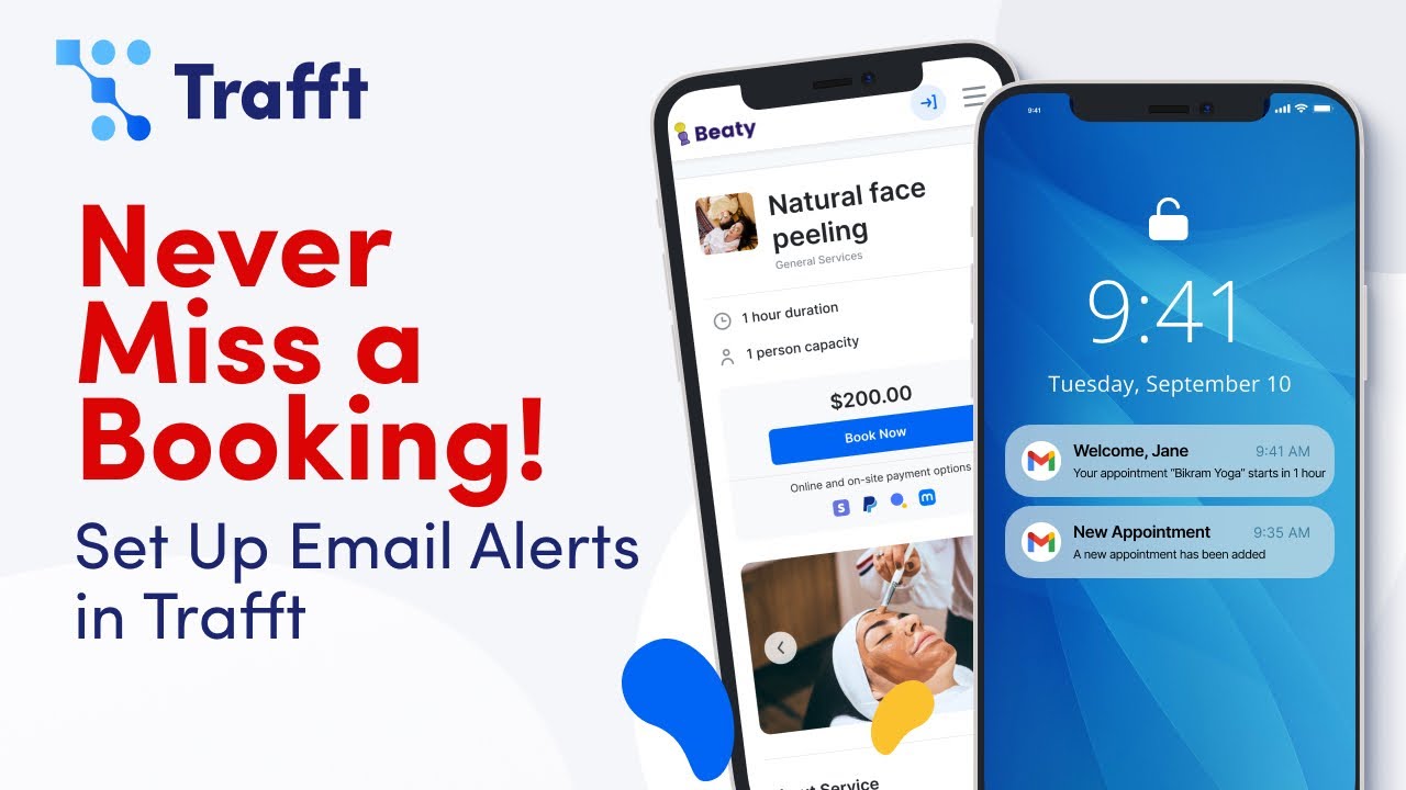 How to Set Up Email Notifications for Your Booking Website | Trafft ...