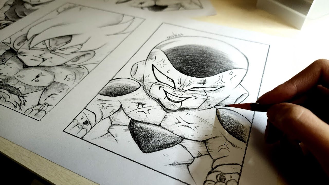 How to Draw FREIZA 100% FULL POWER from Dragon Ball Z Step-by-Step ...