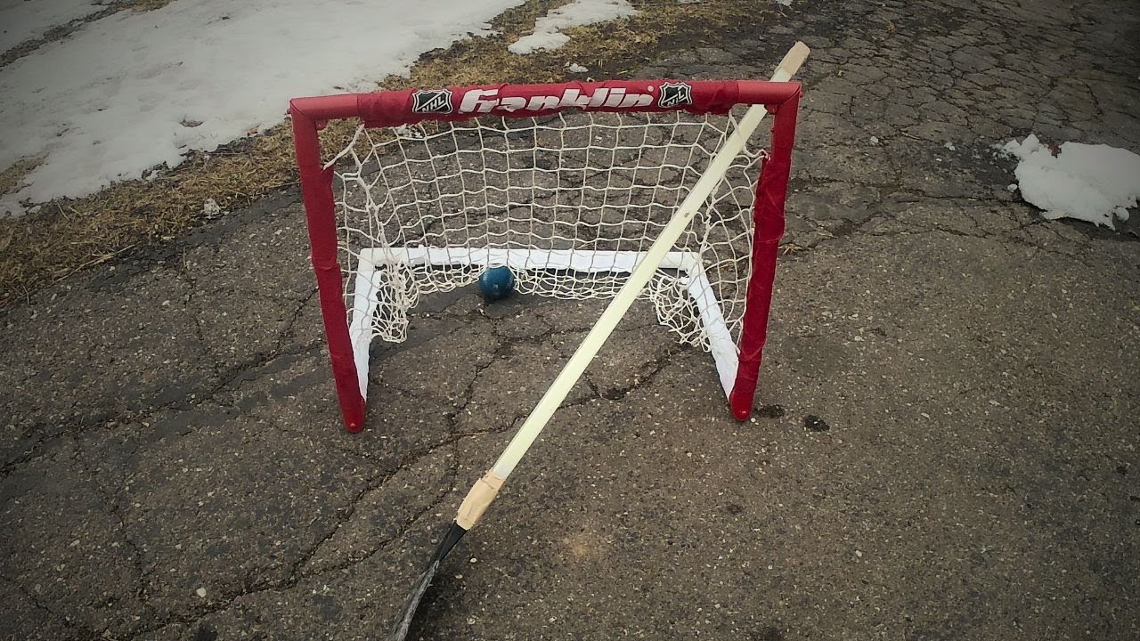 Mini outdoor floorball! Trick shots and moves. - YouTube