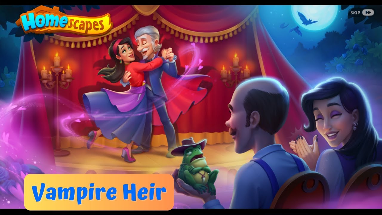 Homescapes - 🦇 Vampire Heir - Gameplay - YouTube