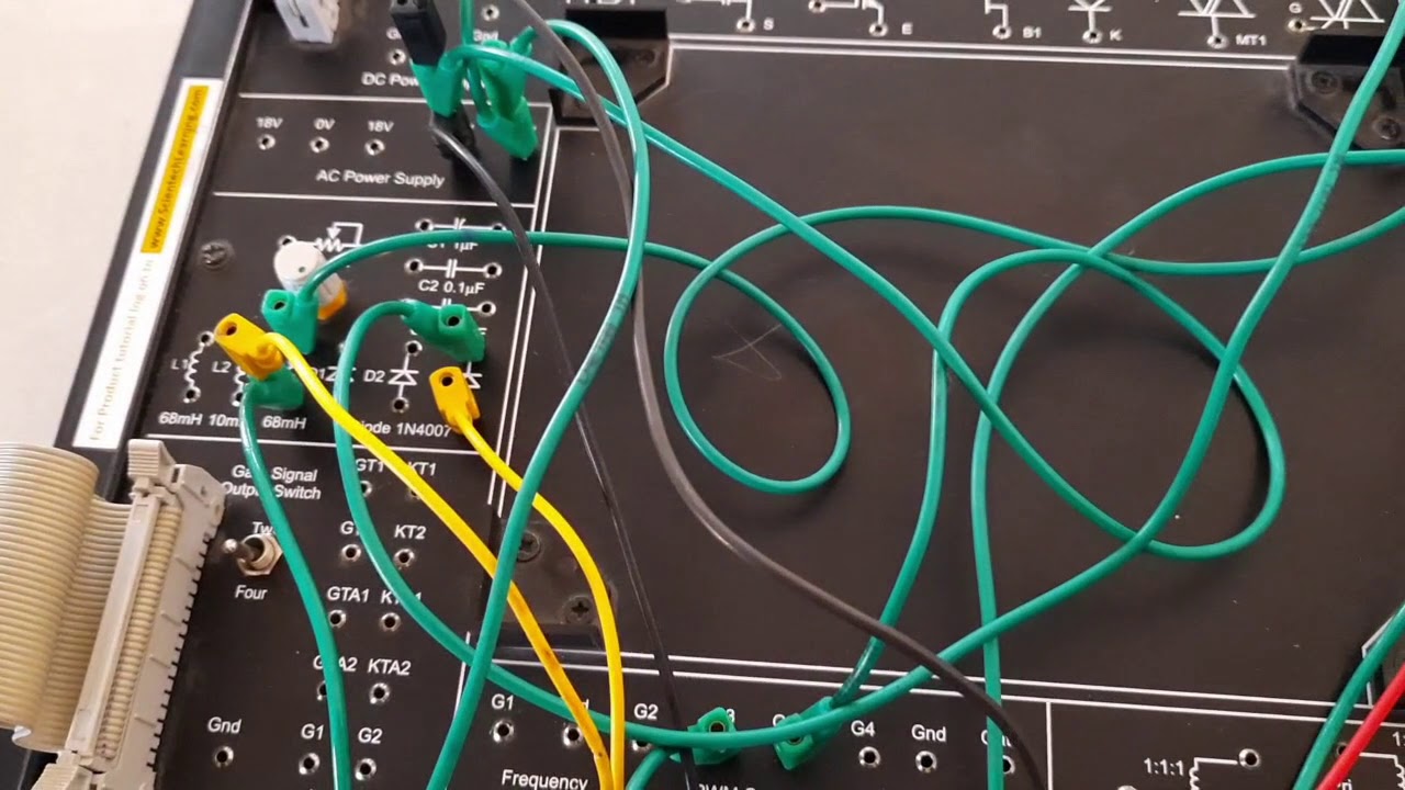 Half wave rectifier by using thyristor with RL load with freewheeling ...