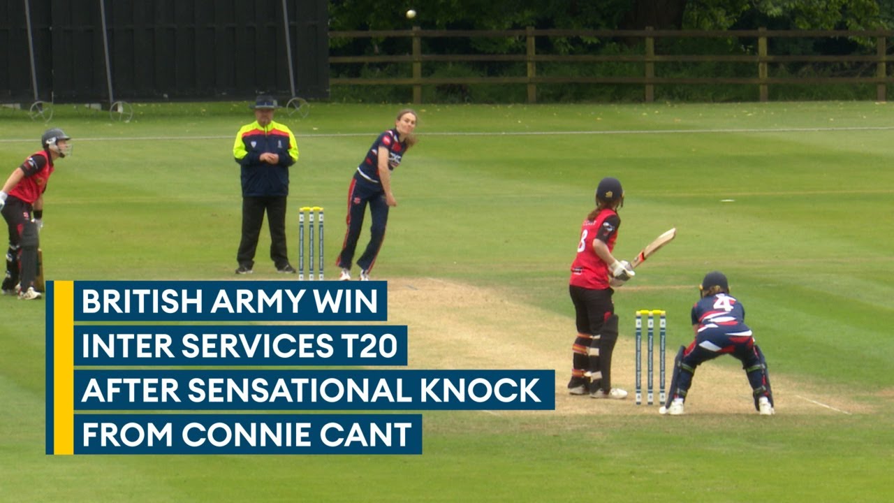 British Army break records in historic Inter Services T20 cricket ...