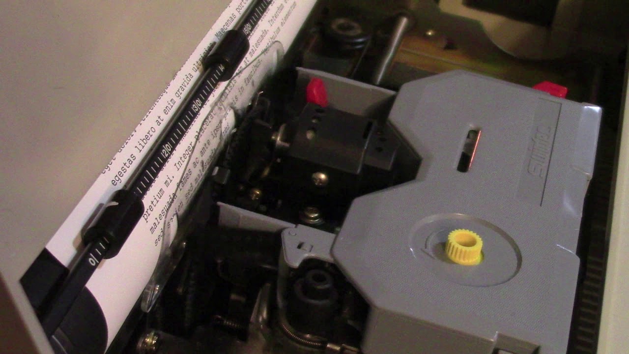 Daisy Wheel Printer (Just Typing) - YouTube