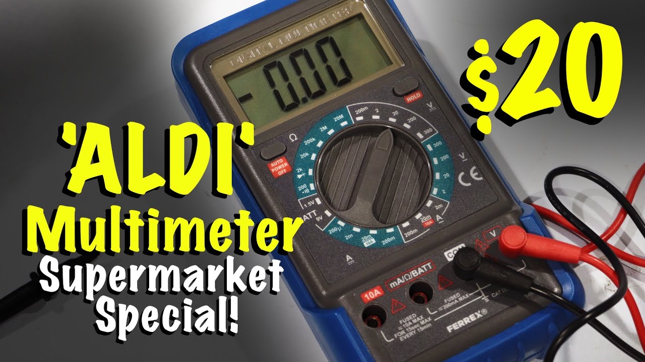 $20 'ALDI SUPERMARKET' Digital Multimeter (Ferrex Brand) # ...