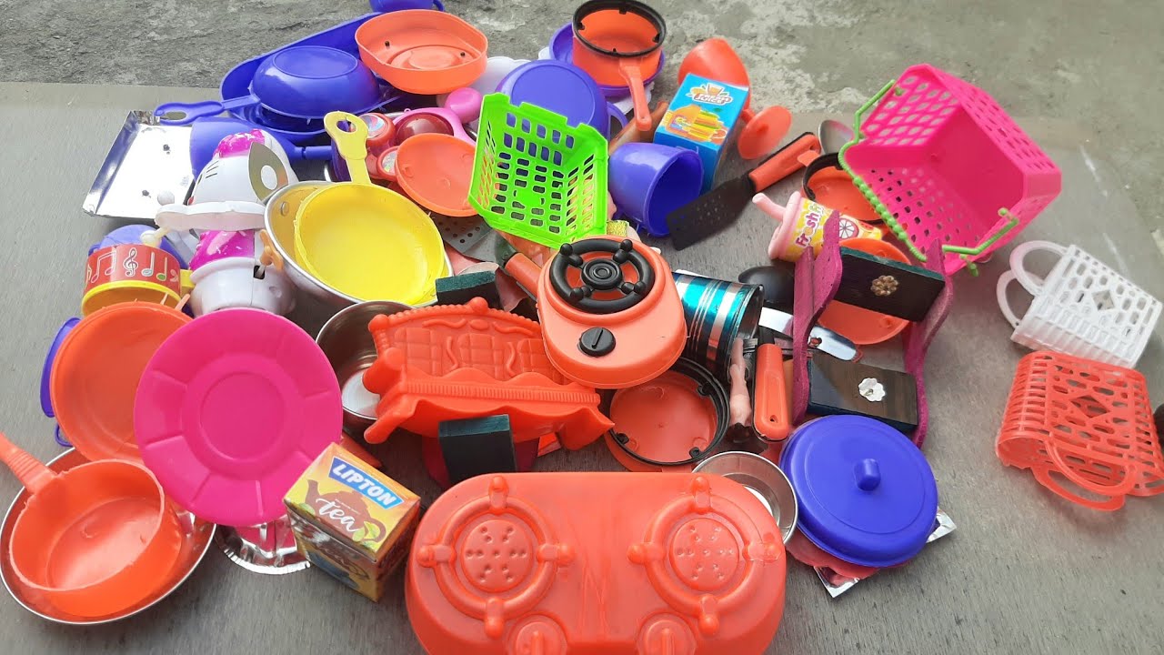 Diy unboxing Amazing mini kitchen set | Miniature Plastic kitchen set ...