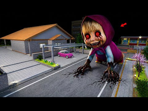 Masha Gaint Appeared infront of Home Girl 😱| SAKURA School Simulator