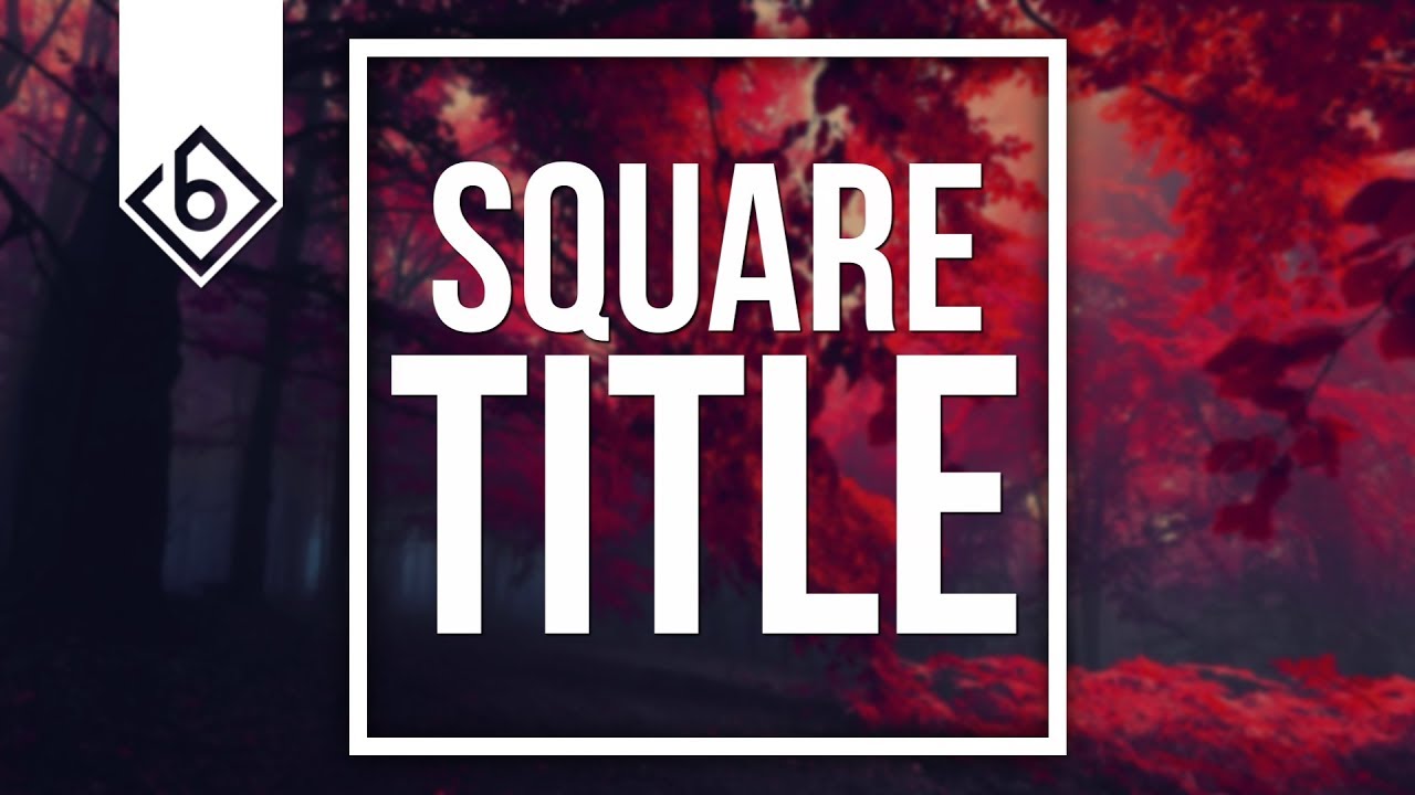 How To Create A Square Title - Sony Vegas Tutorial - YouTube